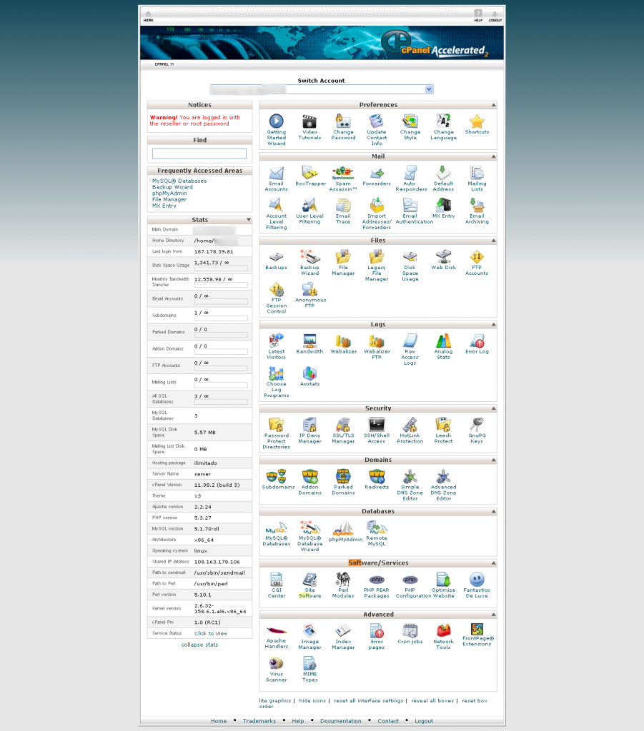 Cambiar contraseña de Cpanel – Webirix
