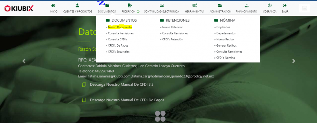 documentos SICOFI – Webirix